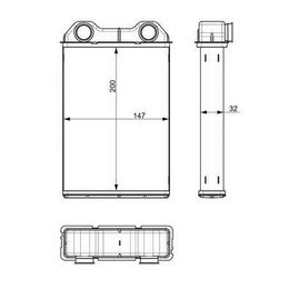 Mahle W&auml;rmetauscher, Innenraumheizung ah251000s f&uuml;r MINI