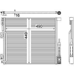 Mahle Kondensator, Klimaanlage BEHR HELLA SERVICE *** PREMIUM LINE ac570000p f&uuml;r NISSAN