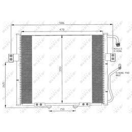 NRF Kondensator, Klimaanlage 35399 f&uuml;r KIA