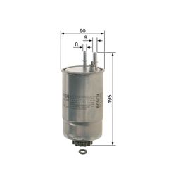 Bosch Kraftstofffilter f026402206 Leitungsfilter 195mm f&uuml;r LANCIA Peugeot