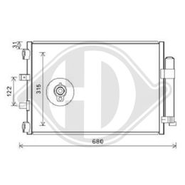 DIEDERICHS Kondensator, Klimaanlage dcc1644 f&uuml;r Ford