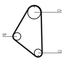 CONTINENTAL CTAM Wasserpumpe + Zahnriemensatz ct558wp1 f&uuml;r Opel Vaughall