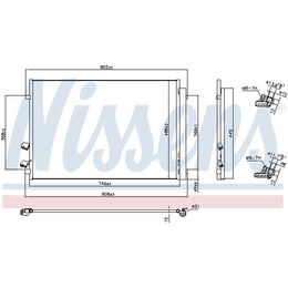 NISSENS Kondensator, Klimaanlage 941087 f&uuml;r SEAT VW MAN
