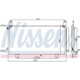 NISSENS Kondensator, Klimaanlage 941223 f&uuml;r HONDA