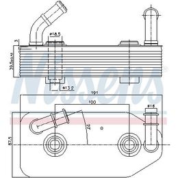 NISSENS &Ouml;lk&uuml;hler, Automatikgetriebe 90667 f&uuml;r Audi SEAT