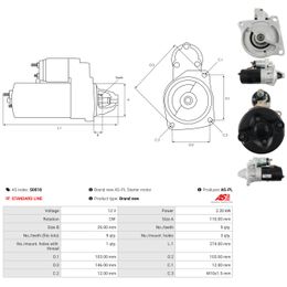 AS-PL Starter s0018 f&uuml;r Iveco Fiat DAF