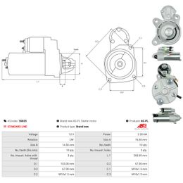 AS-PL Starter s9035 f&uuml;r Ford