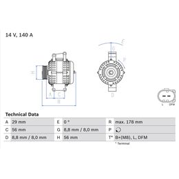Bosch Generator 0986046180 f&uuml;r VW