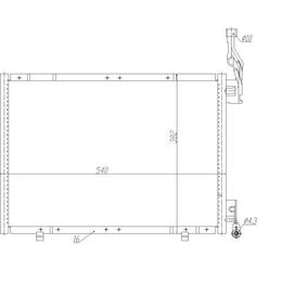 NRF Kondensator, Klimaanlage 350484 f&uuml;r Ford