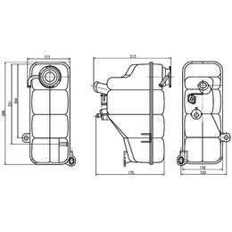 Mahle Ausgleichsbeh&auml;lter, K&uuml;hlmittel crt123000s f&uuml;r Mercedes