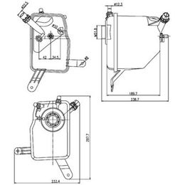 Mahle Ausgleichsbeh&auml;lter, K&uuml;hlmittel crt205000s f&uuml;r BMW