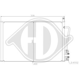 DIEDERICHS Kondensator, Klimaanlage dcc1170 f&uuml;r Ford MAZDA