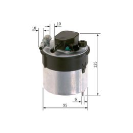 Bosch Kraftstofffilter f026402204 Leitungsfilter 125mm f&uuml;r Ford Volvo MAZDA