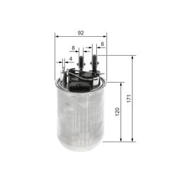 Bosch Kraftstofffilter f026402200 Leitungsfilter 171mm f&uuml;r NISSAN