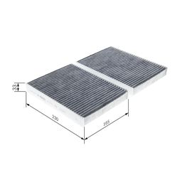 Bosch Filter, Innenraumluft 1987435578 f&uuml;r BMW ROLLS-ROYCE