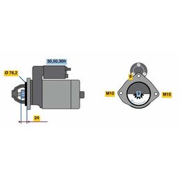 Bosch Starter 0986022880 f&uuml;r BMW