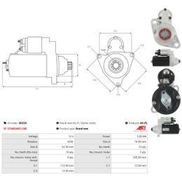 AS-PL Starter s0224 f&uuml;r VW