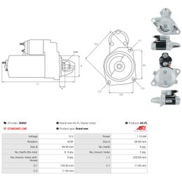 AS-PL Starter s6062 f&uuml;r MITSUBISHI NISSAN