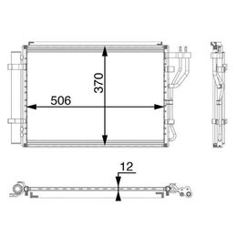 Mahle Kondensator, Klimaanlage BEHR HELLA SERVICE *** PREMIUM LINE ac48000p f&uuml;r KIA