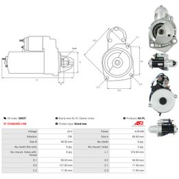 AS-PL Starter s0037 f&uuml;r DAF MAN Mercedes