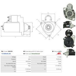 AS-PL Starter s3037pr f&uuml;r VW