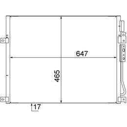 Mahle Kondensator, Klimaanlage ac564000s f&uuml;r JEEP