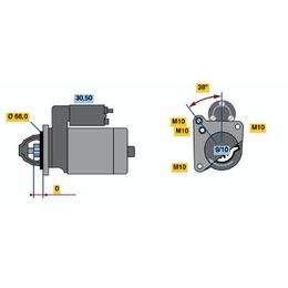 Bosch Starter 0986016400 f&uuml;r Volvo RENAULT