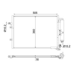 Mahle Kondensator, Klimaanlage ac721000s f&uuml;r RENAULT