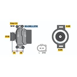 Bosch Generator 0986045420 f&uuml;r Mercedes