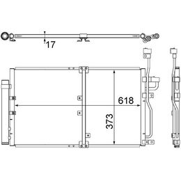 Mahle Kondensator, Klimaanlage ac510000s f&uuml;r Vaughall HOLDEN Opel CHEVROLET