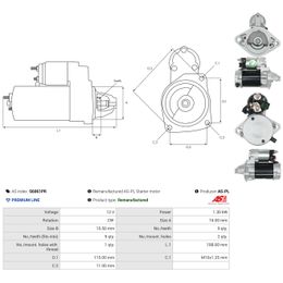 AS-PL Starter s6061pr f&uuml;r TOYOTA