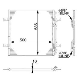 Mahle Kondensator, Klimaanlage ac284000s f&uuml;r Mercedes