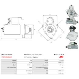 AS-PL Starter s0777s f&uuml;r VW