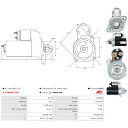 AS-PL Starter s3111s f&uuml;r HYUNDAI MITSUBISHI