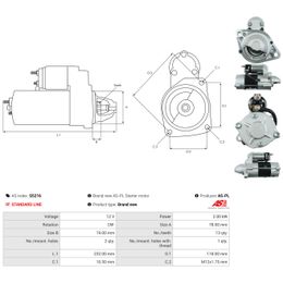 AS-PL Starter s5216 f&uuml;r Opel MITSUBISHI