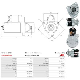 AS-PL Starter s9021 f&uuml;r RENAULT