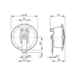 Bosch Horn 0320226008 f&uuml;r DAF Iveco Volvo STEYR MAN