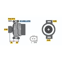 Bosch Generator 0986046320 f&uuml;r Mercedes