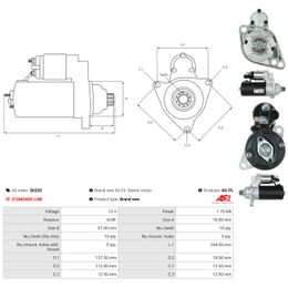 AS-PL Starter s0229 f&uuml;r VW