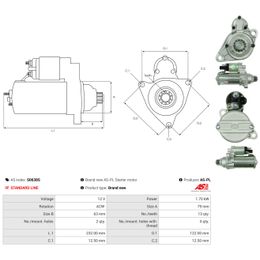 AS-PL Starter s0638s f&uuml;r VW