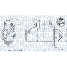MAGNETI MARELLI Starter 063721365010 f&uuml;r HYUNDAI KIA