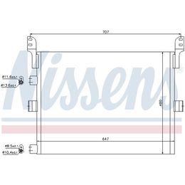 NISSENS Kondensator, Klimaanlage 94918 f&uuml;r Volvo RENAULT TRUCKS