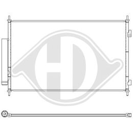 DIEDERICHS Kondensator, Klimaanlage dcc1968 f&uuml;r HONDA