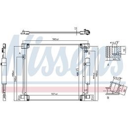 NISSENS Kondensator, Klimaanlage 941078 f&uuml;r MITSUBISHI