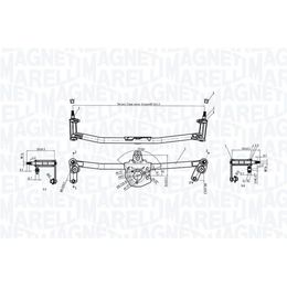 MAGNETI MARELLI Wischergest&auml;nge 085570191010 vorne f&uuml;r VW
