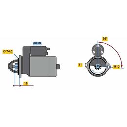 Bosch Starter 0986023260 f&uuml;r TOYOTA