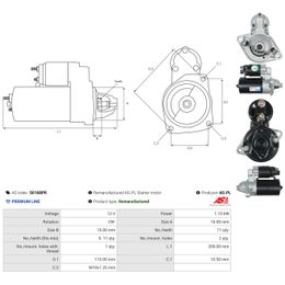 AS-PL Starter s0168pr f&uuml;r TOYOTA