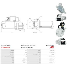 AS-PL Starter s2071s f&uuml;r Ford VW