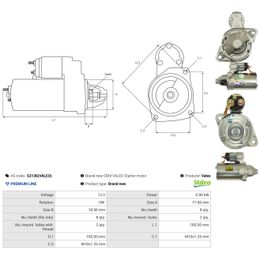 AS-PL Starter s3136valeo f&uuml;r HYUNDAI MITSUBISHI