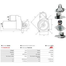 AS-PL Starter s5332s f&uuml;r MITSUBISHI NISSAN Subaru